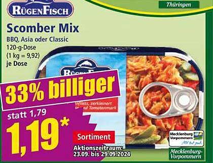 Rügenfisch Scomber Mix Angebot bei Norma