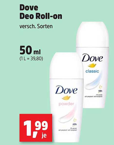 Dove Deo Roll-On Angebot bei Thomas Philipps - ProspektGuru.de