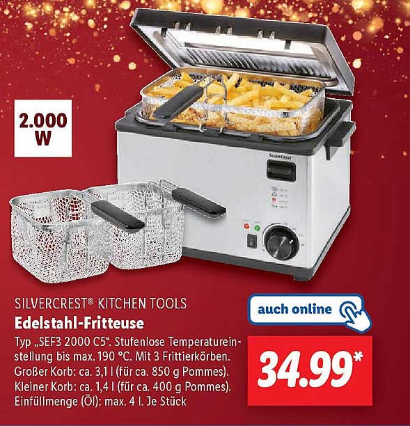 Edelstahl-Fritteuse Angebot bei Lidl - ProspektGuru.de