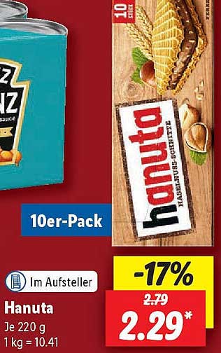 Hanuta Angebot bei Lidl - ProspektGuru.de