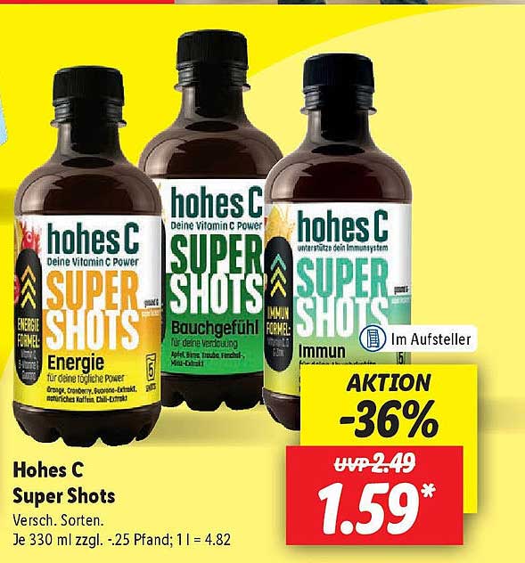 Hohes C Super Shots Angebot bei Lidl