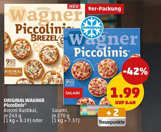 Wagner Piccolinis Brezel Rustikal Angebot bei Penny