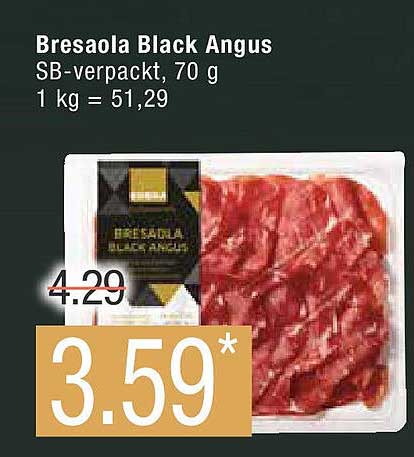 Bresaola Black Angus Angebot bei Marktkauf