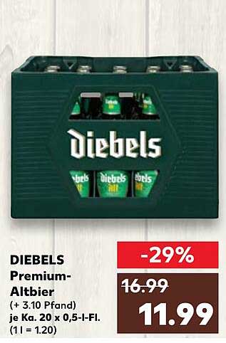 Diebels Premium-Altbier Angebot bei Kaufland