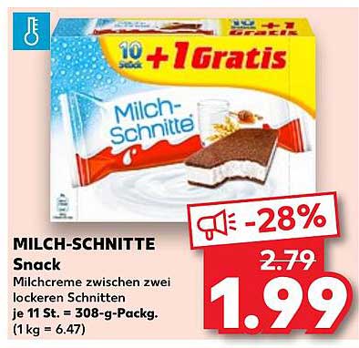 Milch-Schnitte Angebot bei Kaufland