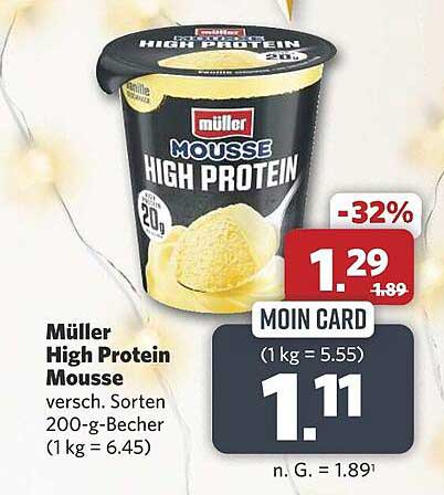 Müller High Protein Mousse Angebot bei Combi