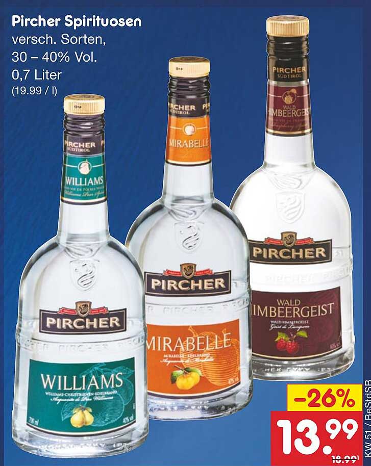 Pircher Spirituosen Angebot bei Netto Marken-Discount - ProspektGuru.de