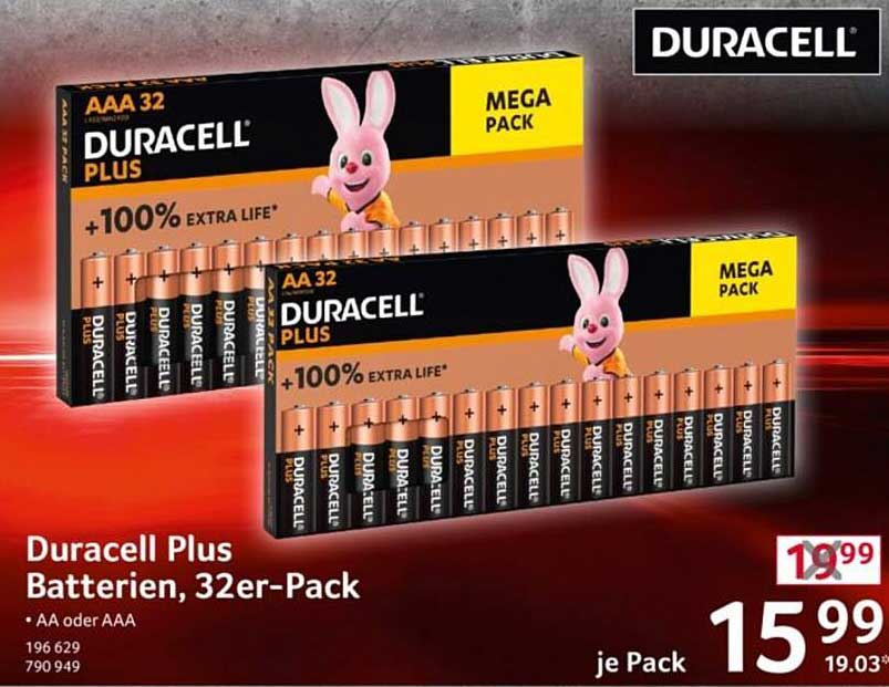 Duracell Plus Batterien, 8Er-Pack Angebot bei Selgros - ProspektGuru.de