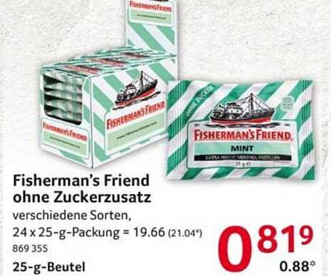 Fisherman's Friend Ohne Zuckerzusatz · Verschiedene Sorten 24Er-Karton ...