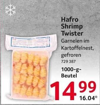 Hafro Shrimp Twister Garnelen Im Kartoffelnest, Gefroren Angebot bei ...