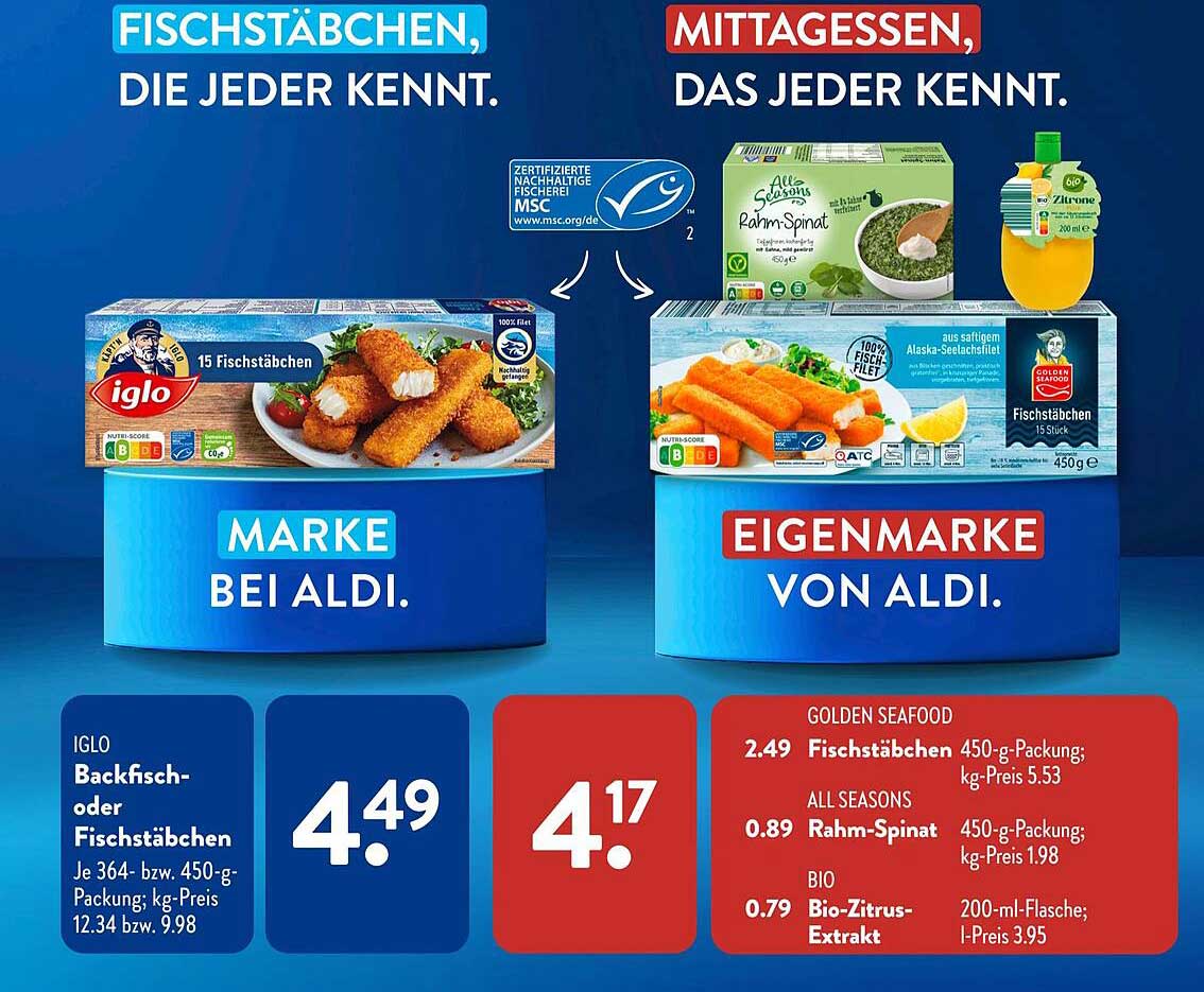 Iglo Fischstäbchen 15 Fischstäbchen Angebot bei NP Discount ...