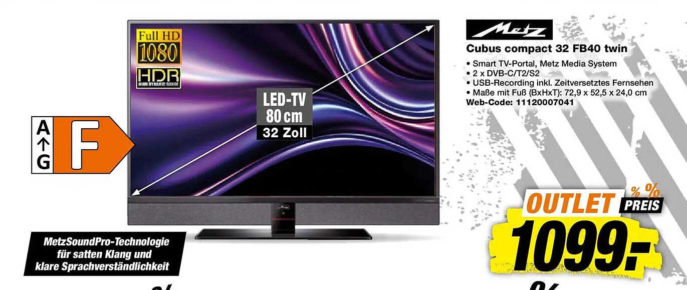 Metz Cubus Compact 32 Fb40 Twin Angebot bei Expert - ProspektGuru.de