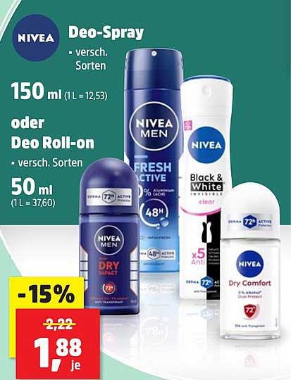 Rexona Maximun Protection Deo-Spray Oder Roll-On Versch. Sorten 150/50 ...