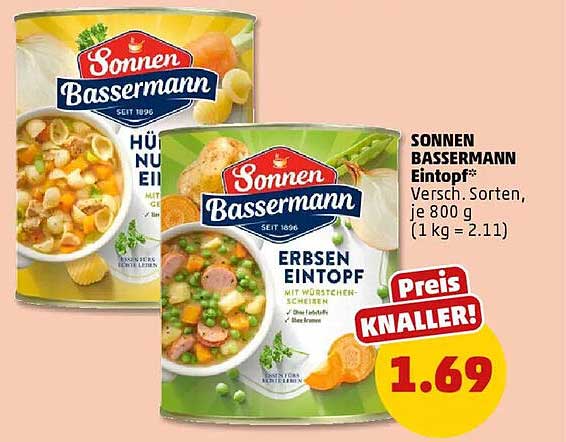 Sonnen Bassermann Eintopf* Angebot bei Penny - ProspektGuru.de