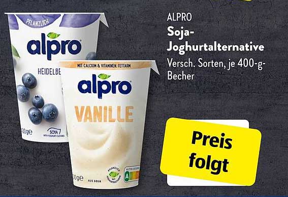Alpro Soja-Joghurtalternative Angebot bei Aldi Süd - ProspektGuru.de