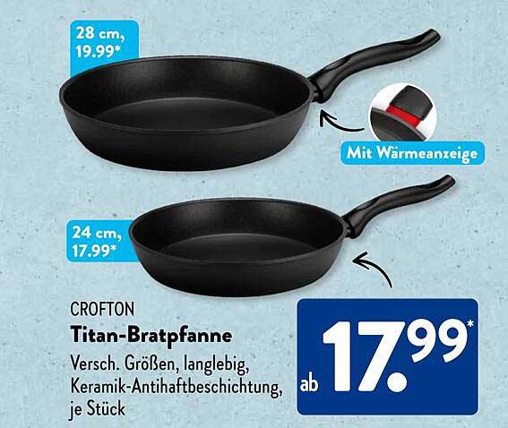Crofton Titan-Bratpfanne Angebot bei Aldi Süd - ProspektGuru.de