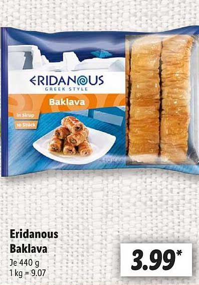 Eridanous Baklava Angebot bei Lidl