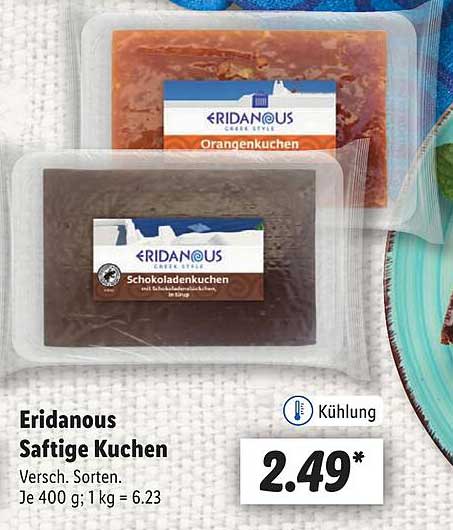 Eridanous Saftige Kuchen Angebot bei Lidl