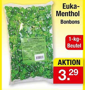 Euka-Menthol Bonbons Angebot bei Zimmermann