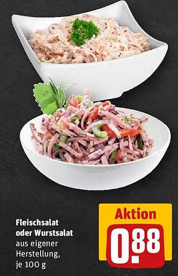 Fleischsalat Oder Wurstsalat Angebot bei REWE Kaufpark - ProspektGuru.de