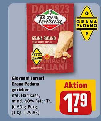 Giovanni Ferrari Grana Padano Gerieben Angebot bei REWE Center ...