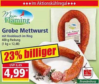 Grobe Mettwurst Angebot bei Norma