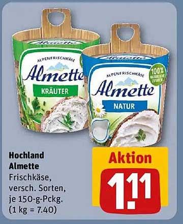 Hochland Almette Angebot bei REWE Kaufpark