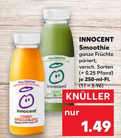 Innocent Smoothie Angebot bei Kaufland