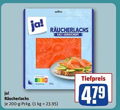 Ja! Räucherlachs Angebot bei REWE Center