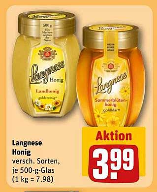Langnese Honig Angebot bei REWE Center