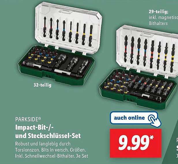 Parkside® Impact-Bit/- Und Steckschlüssels-Set Angebot bei Lidl