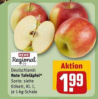 Rote Tafeläpfel Angebot bei REWE Center