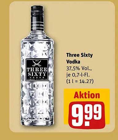 Three Sixty Vodka Angebot bei REWE Kaufpark