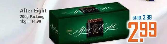 After Eight 200G Packung Angebot bei K+K Klaas & Kock - ProspektGuru.de