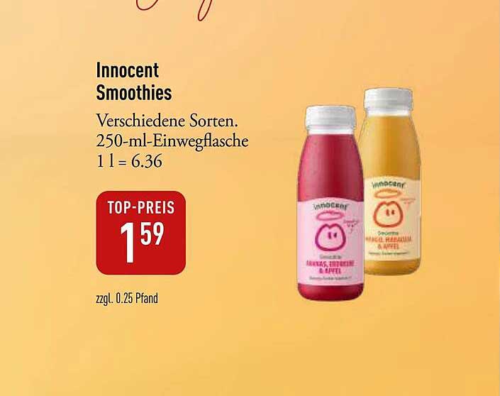 Innocent Smoothies Angebot bei Galeria Markthalle - ProspektGuru.de
