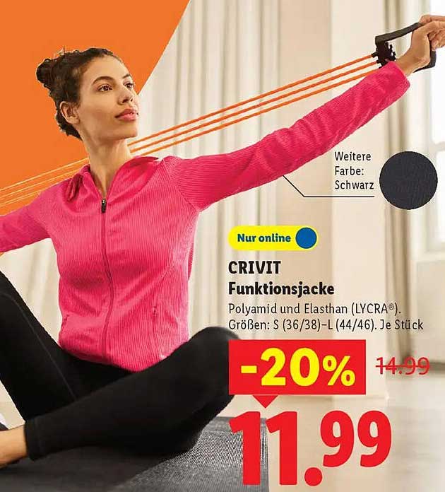 Crivit Funktionsjacke Angebot bei Lidl - ProspektGuru.de