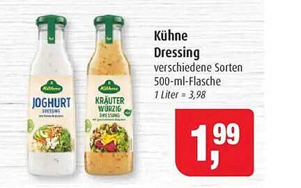 Kühne Dressing Verschiedene Sorten 500-Ml-Flasche Angebot bei Markant ...