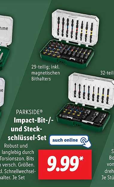 Parkside® Impact-Bit-/-Und Steckschlüssel-Set Angebot bei Lidl