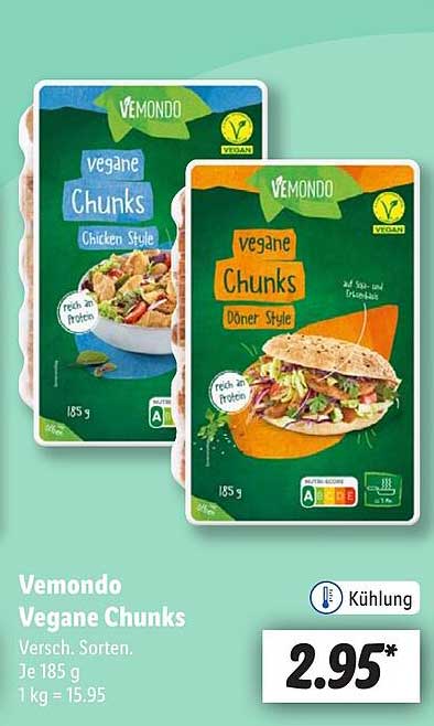 Vemondo Vegane Chunks Angebot bei Lidl