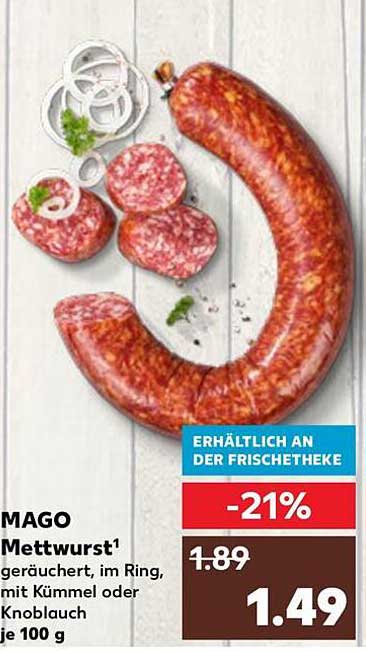 Mago Mettwurst Angebot bei Kaufland