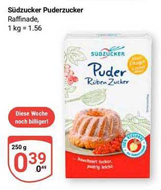 Südzucker Puderzucker Raffinade Angebot bei Globus