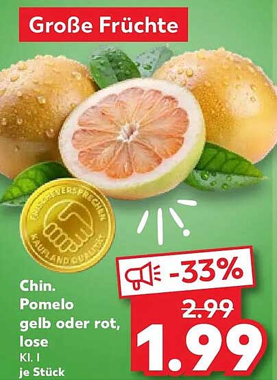 Chinesische Pomelos, Gelb Oder Rot, Lose, Je Stück Angebot bei Kaufland ...