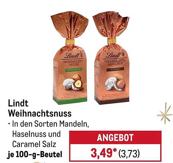 Lindt Weihnachtsnüsse In Verschiedenen Sorten Angebot bei METRO ...