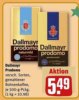 Dallmayr Prodomo Angebot bei REWE Center