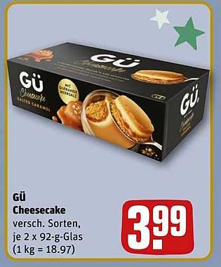 Gü Cheesecake Angebot bei REWE Center