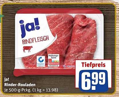 Ja! Rindfleisch Angebot bei REWE Center
