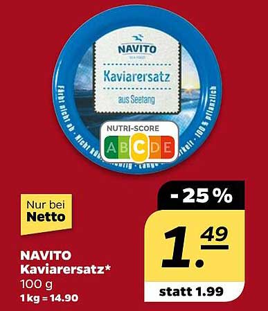 Navito Kaviarersatz* Angebot bei NETTO - ProspektGuru.de