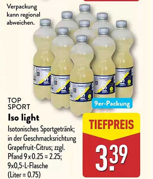 Top Sport Iso Light Angebot bei Aldi Nord - ProspektGuru.de