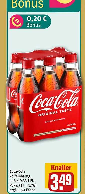 Coca-Cola Original Taste Angebot bei REWE Center