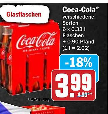 Coca-Cola* Verschiedene Sorten Angebot bei Hit - ProspektGuru.de